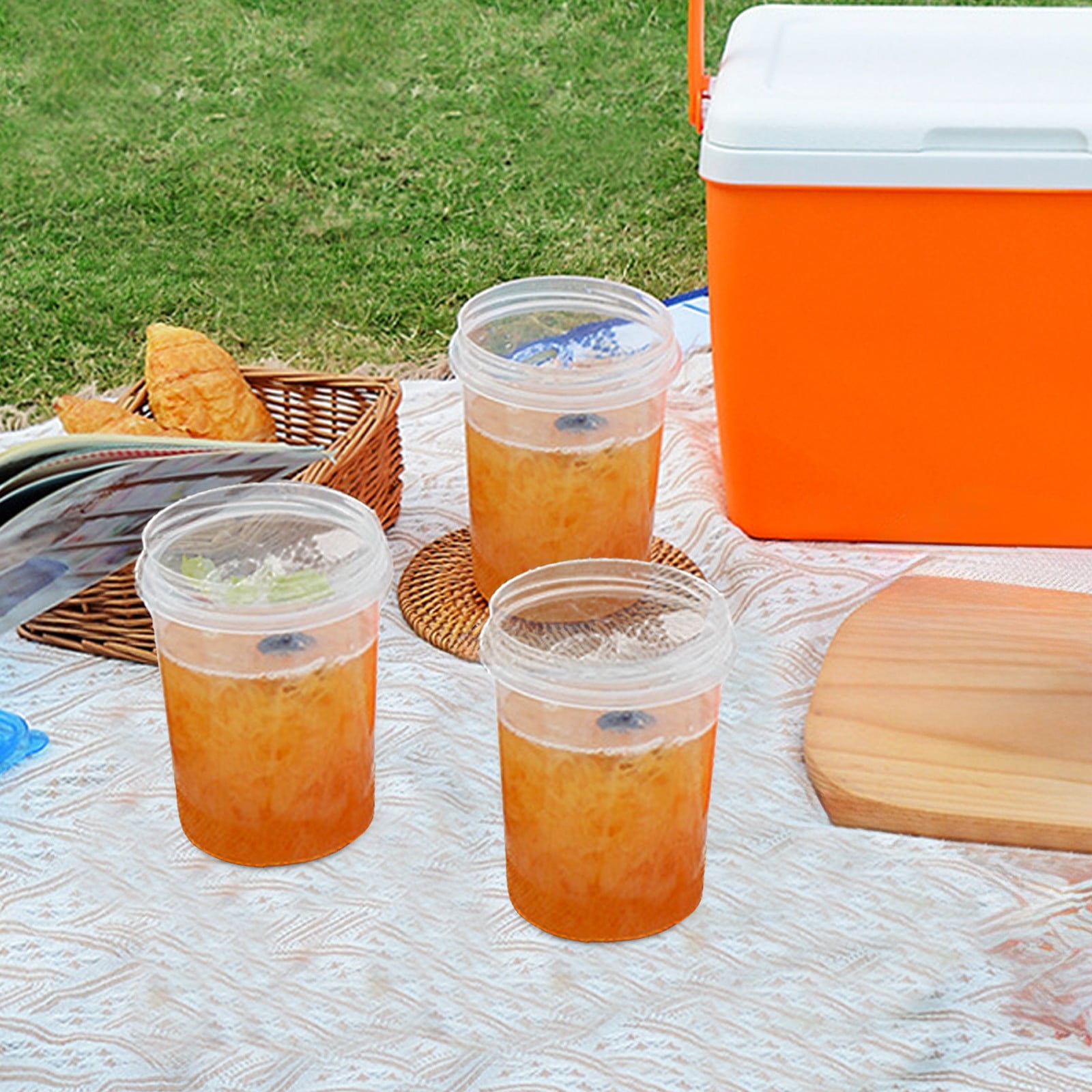 3-Piece 1000ml Refrigerator Soup Boxes, Preserve Food, Small Lunch ...