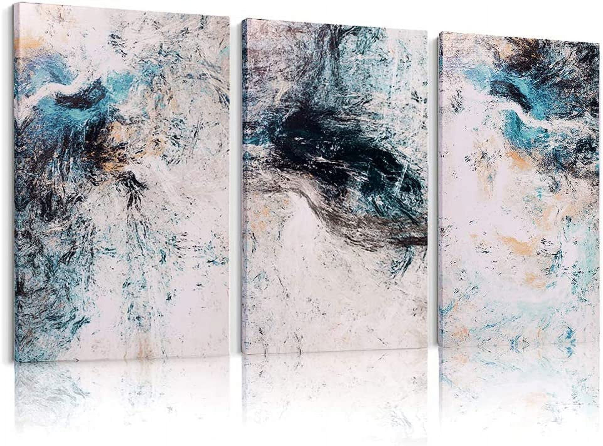 3 Piece Abstract Module Canvas Wall Art Simplicity Hanging Painting for ...