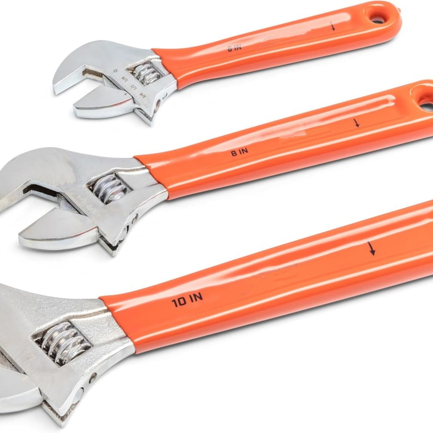 3 Piece Adjustable Cushion Grip Wrench Set 6", 8" & 10" - Walmart.com