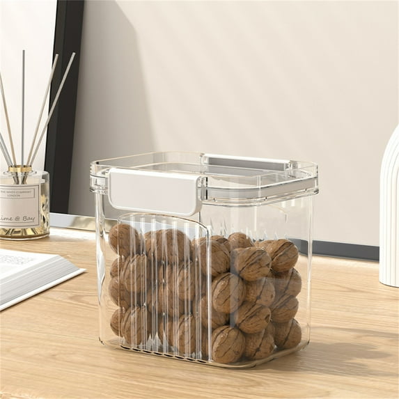 3-Piece Airtight Food Storage Container Set | Plastic Kitchen Organizer ...