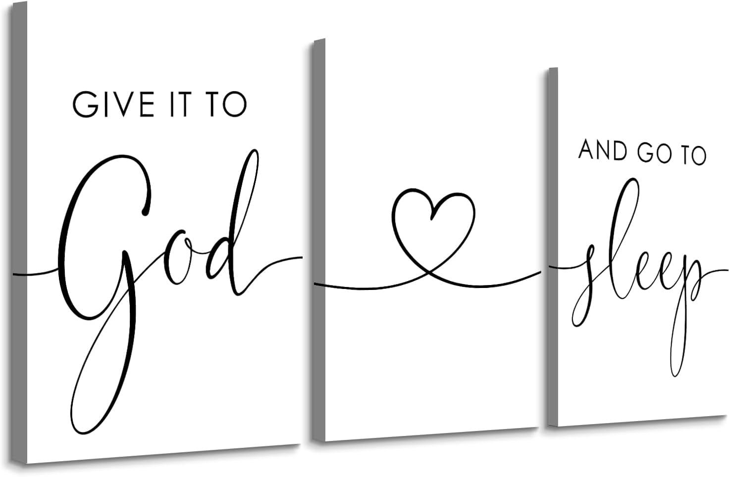 3 Piece Allahu Akbar Alhamdulillah Subhan Allah Canvas Wall Art,Arabic ...