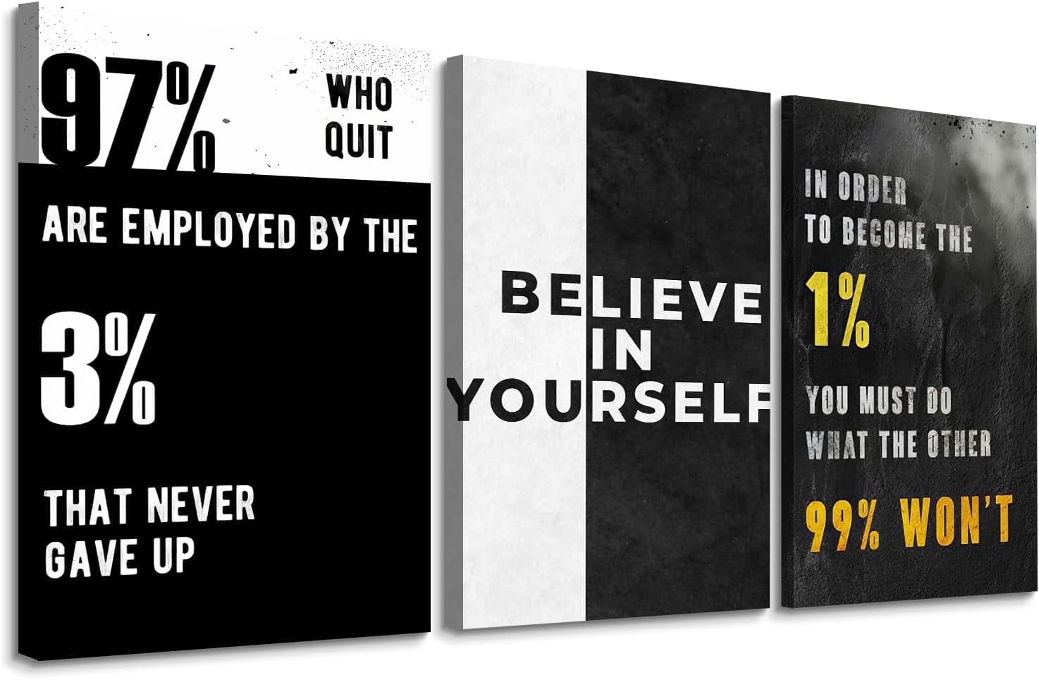 3 Piece Allahu Akbar Alhamdulillah Subhan Allah Canvas Wall Art,Arabic Calligraphy Painting ...