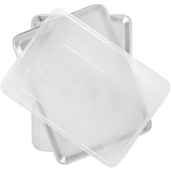 3 Piece Aluminum Sheet Pan Set for Baking and Roasting, Half Sheet ...