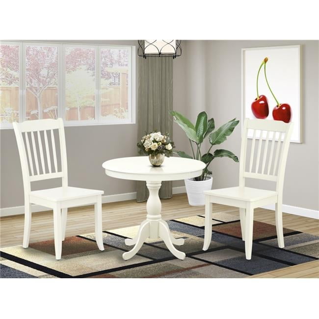 3 Piece Antique Dining Room Set - Linen White - Walmart.com