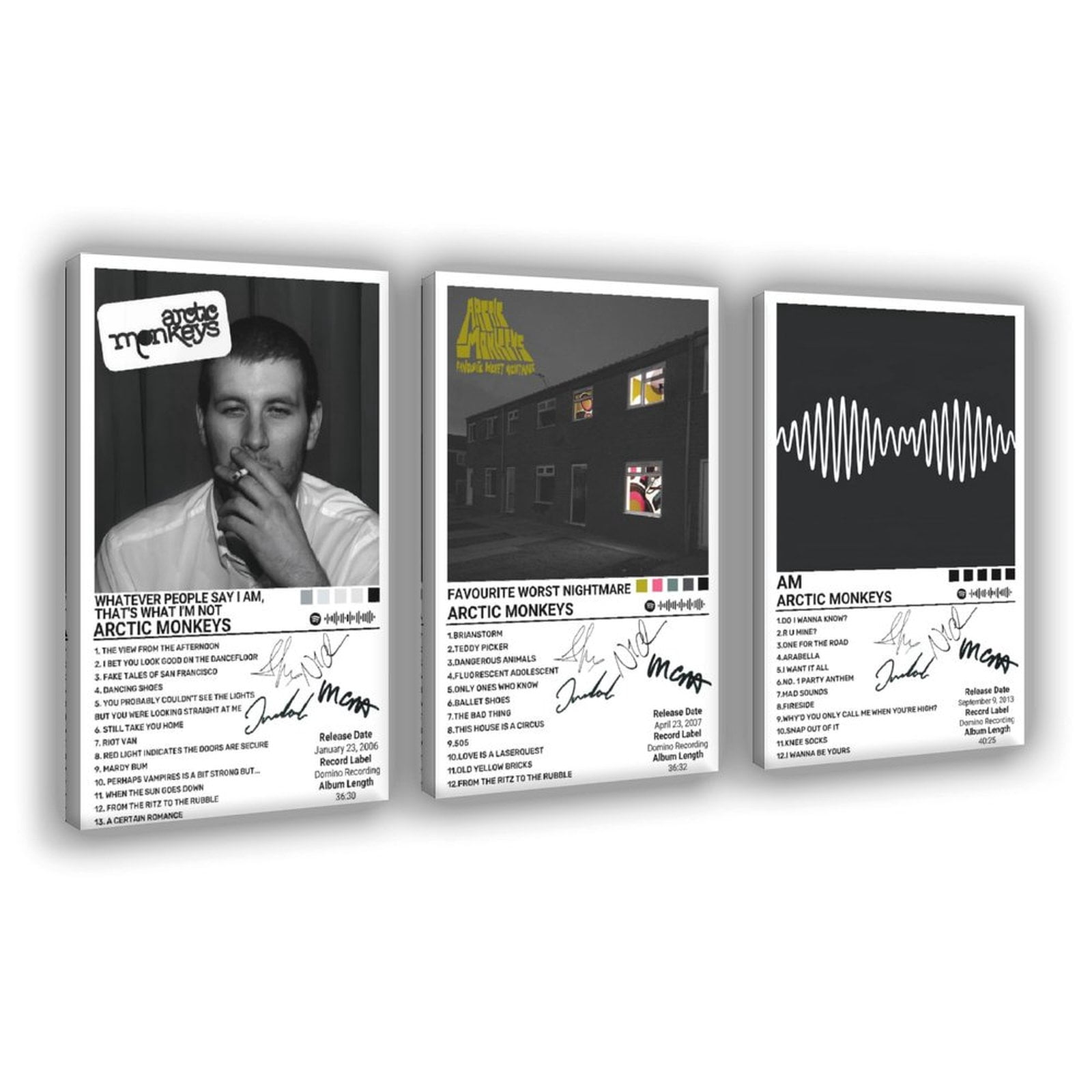 3-Piece Arctic Monkeys Poster Set Album Cover Art Music-Themed Canvas ...