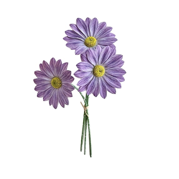 3-Piece Artificial Flower Bouquet Set - Realistic Silk Flowers for Home ...