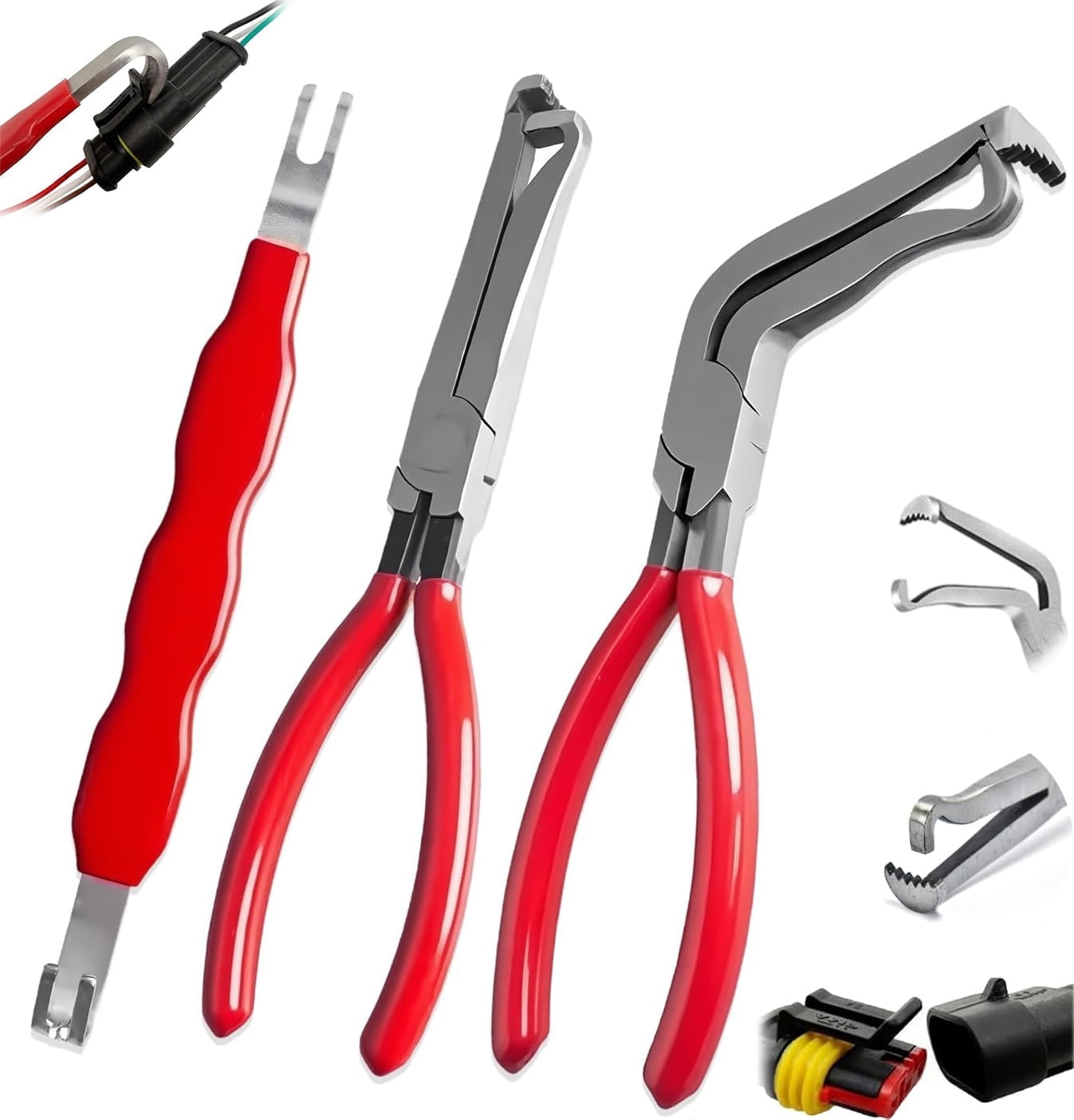 3-Piece Automotive Electrical Terminal Connector Separator Removal Tool ...