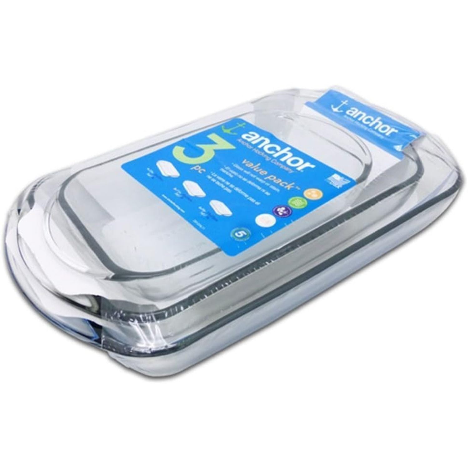 3 Piece Bake & Serve Glassware Set - Walmart.com