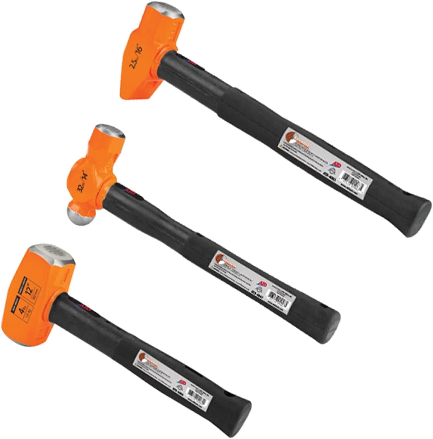 3 Piece Bam Trio Indestructible Handle Hammer Set - Walmart.com