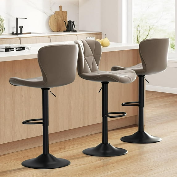 3 Piece Bar Stools, Adjustable Sw, Lightweight, Durable, Portable, User ...