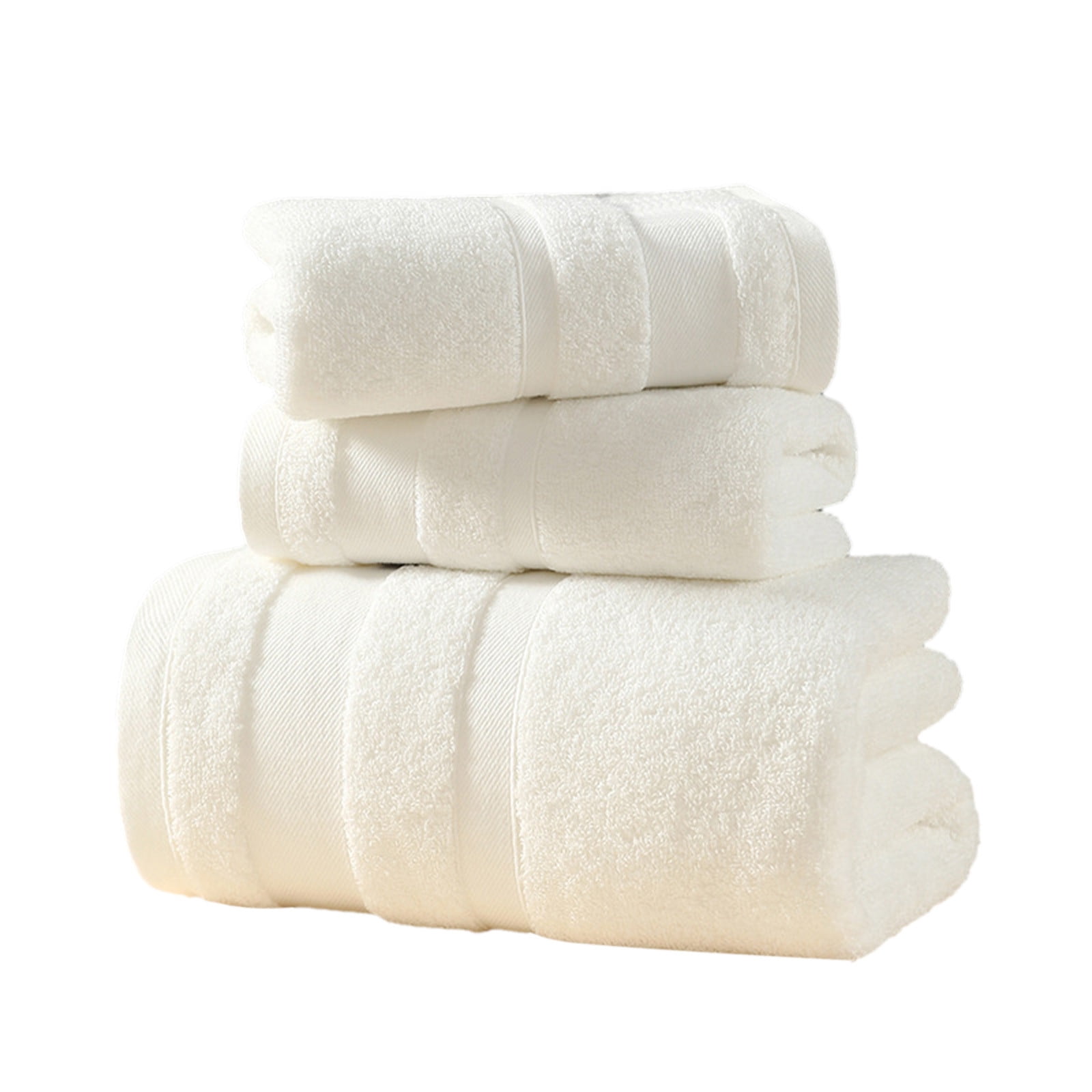 3-Piece Bath Towel Set Soft Absorbent Large Towel Bundle for Bathroom ...