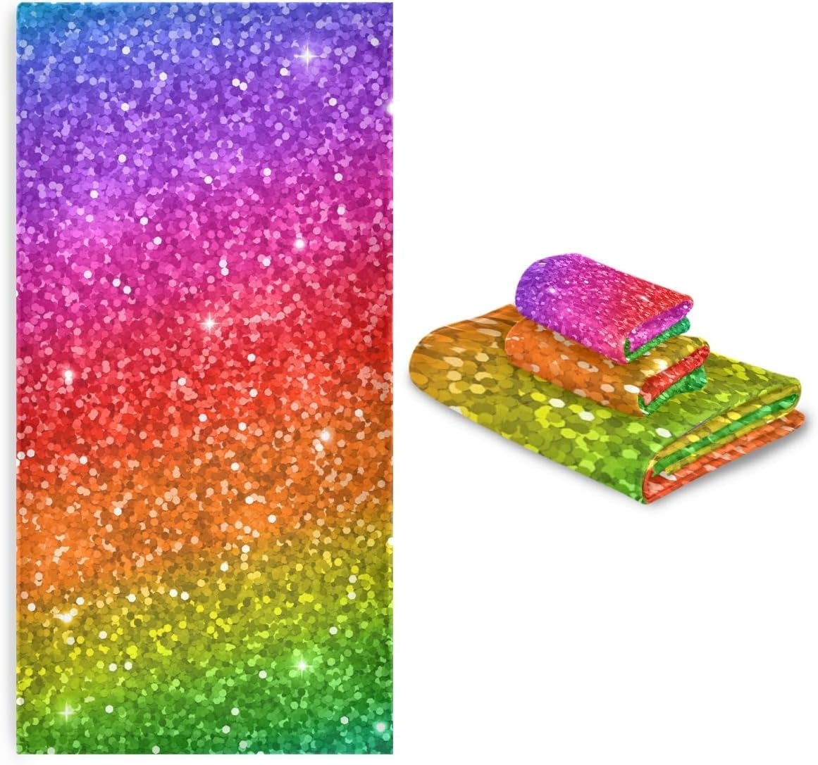 3 Piece Bath Towel Set, Soft Highly Absorbent Bathroom Towels ...