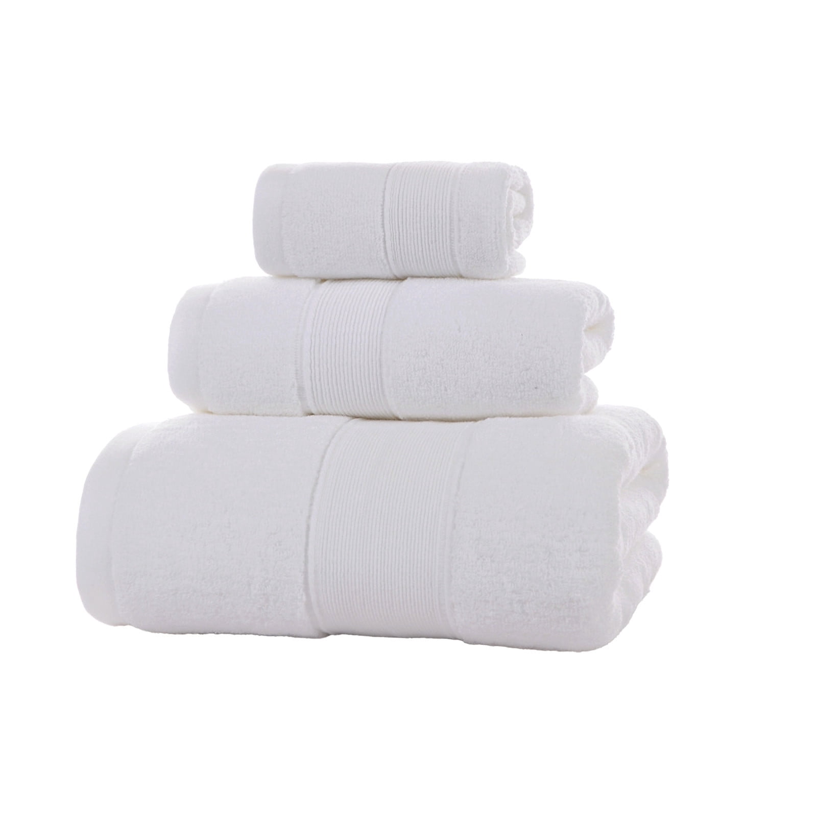 3-Piece Bath Towel Set, Ultra Soft Quick Drying Pure Cotton Towels ...