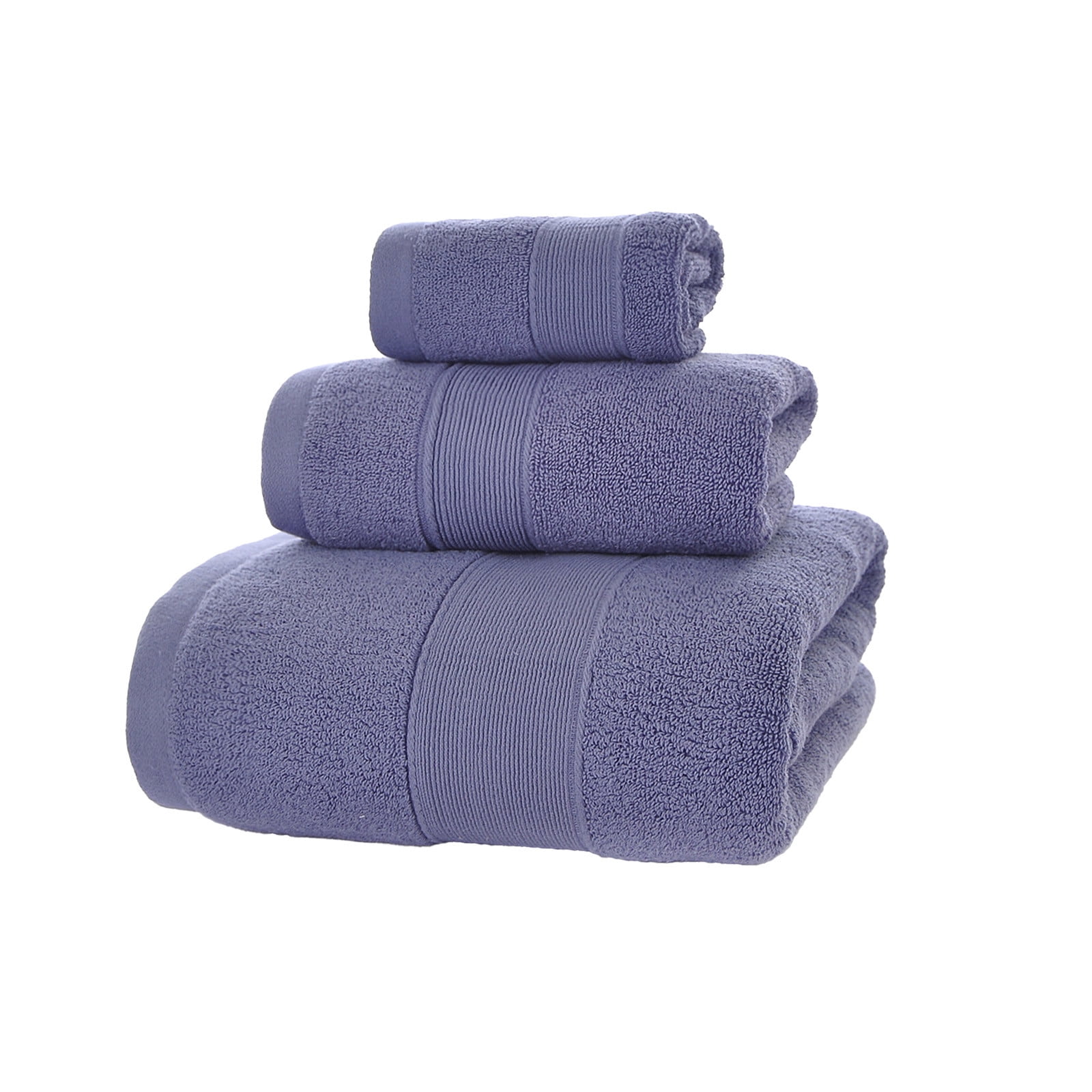 3-Piece Bath Towel Set, Ultra Soft Quick Drying Pure Cotton Towels ...
