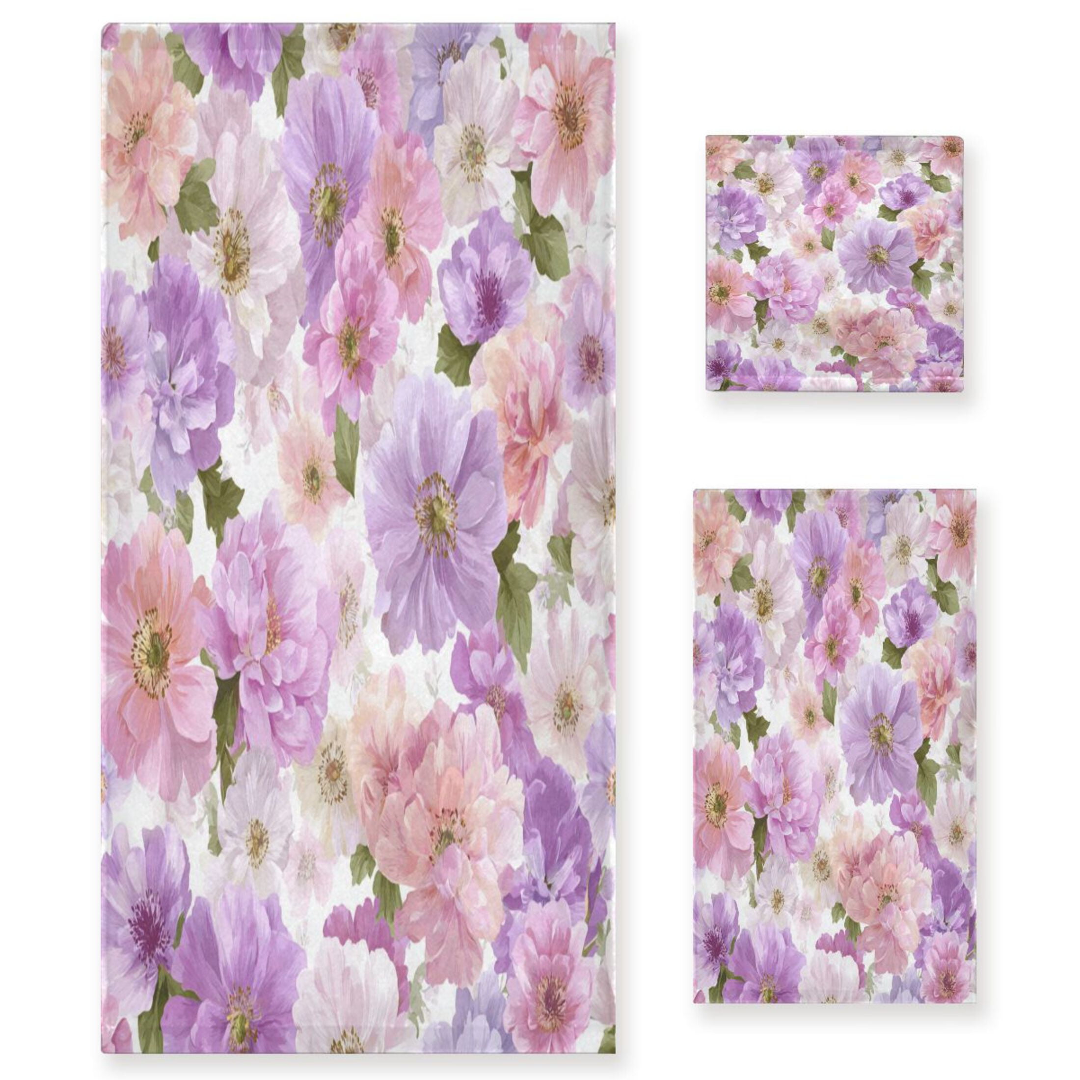 3 Piece Bath Towels Set Bath Towel, Hand Towel and Face Towel for ...