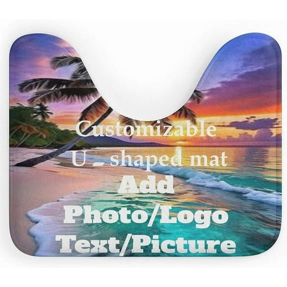 3 Piece Bathroom Custom Floor Mat Set Personalized Rug Design Your Own ...