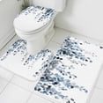 3 Piece Bathroom Rug Set, Spring Non Slip Bath Mat with Contour Toilet ...