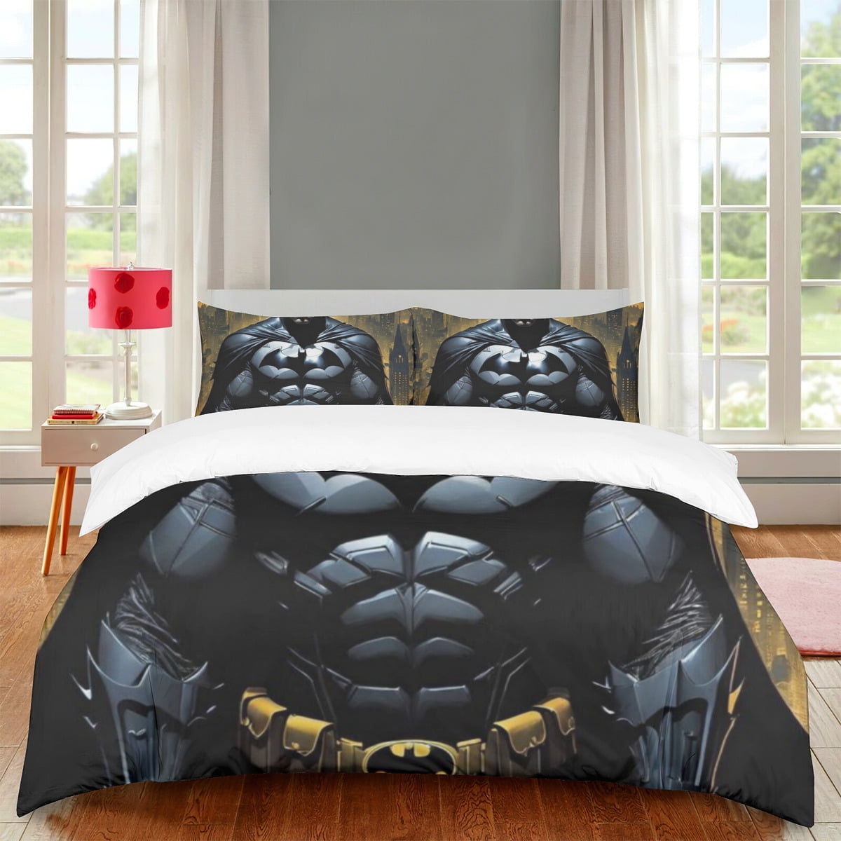 3 Piece Batman Bedding Set Comforter Set Cute Duvet Cover Sets Super ...