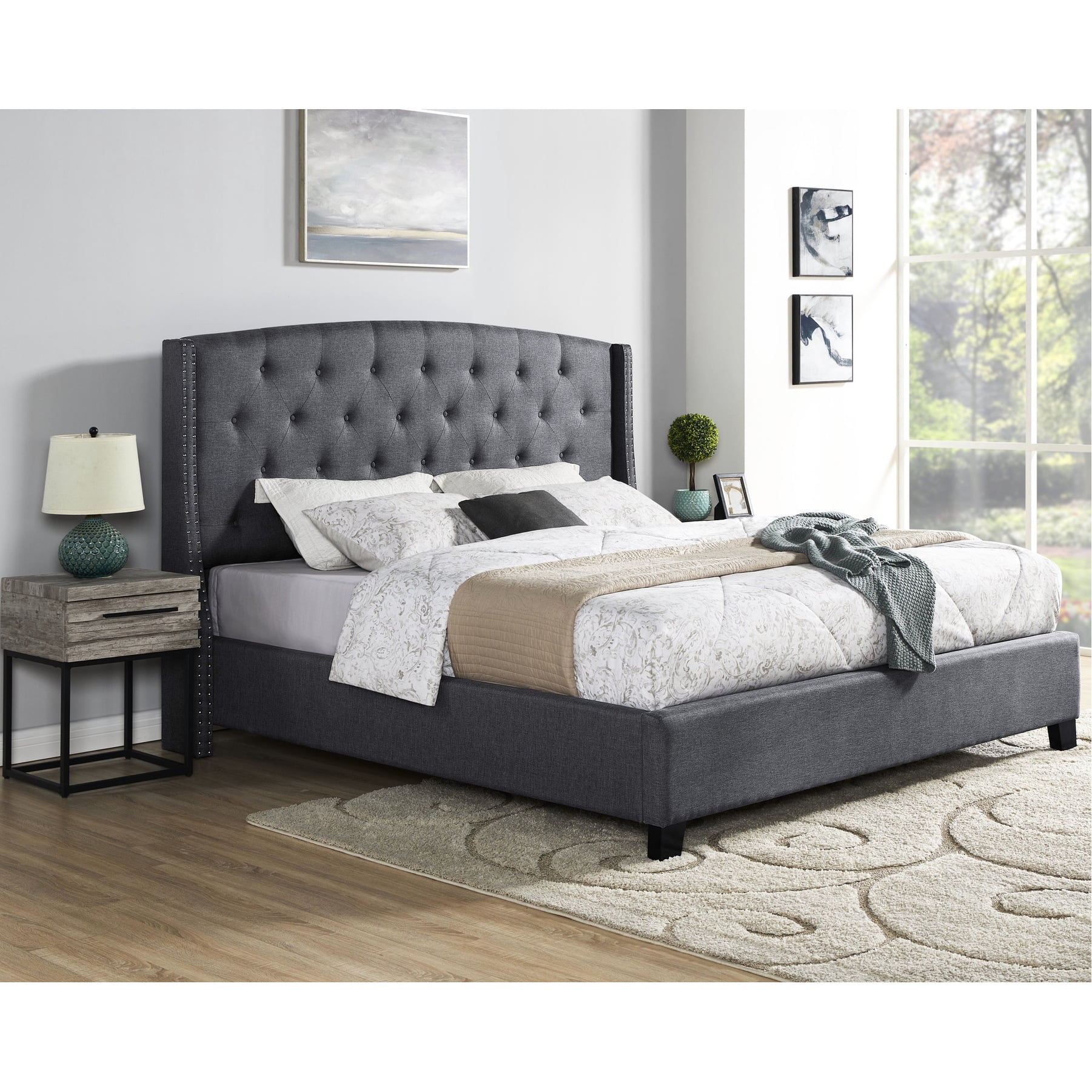 3 - Piece Bed and Nightstand Bedroom Set | Contemporary Style for ...
