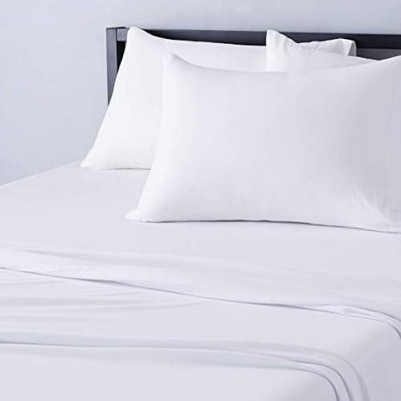 3 Piece Bed Sheet Set, 100% Cotton Jersey, Includes Super Soft, Flat ...