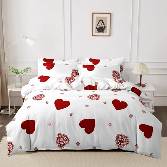 3-Piece Bedding Set - 1 Duvet Cover + 2 Pillowcases, Soft Bedroom ...