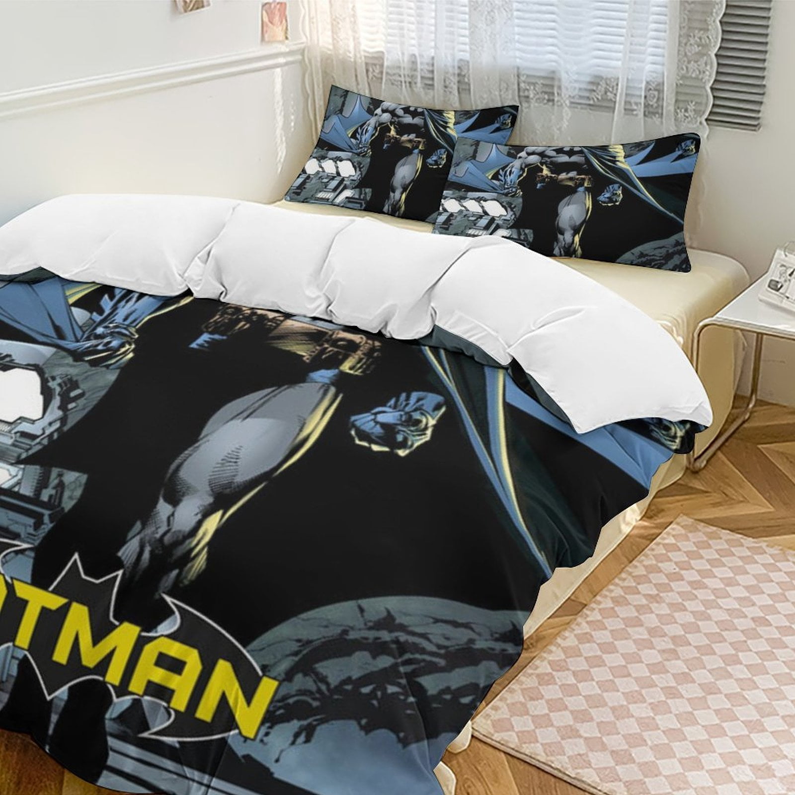 3 Piece Bedding Set Bat-,Menn Comforter Cover Set Cute Kids Bedroom ...