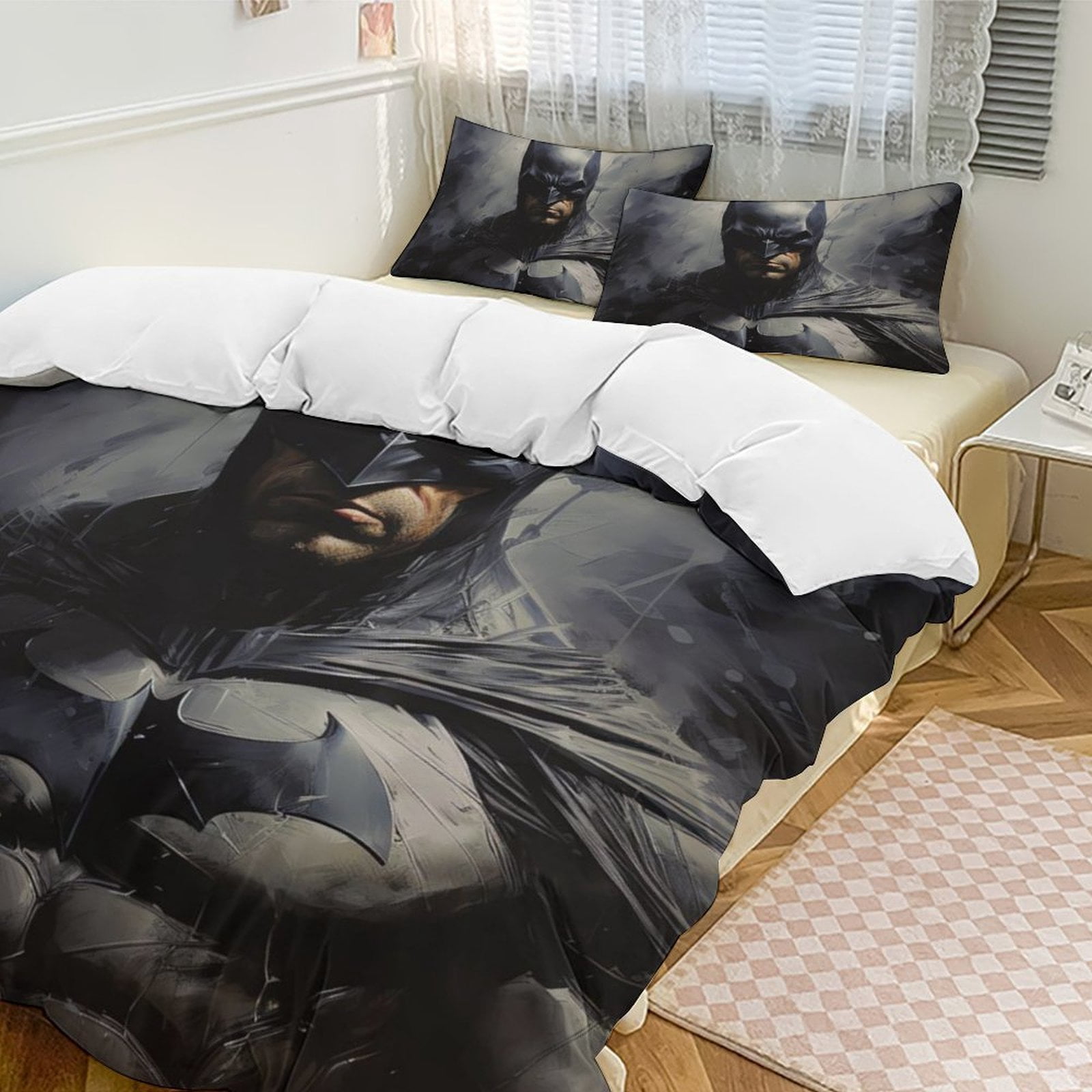 3 Piece Bedding Set Bat-,Menn Comforter Cover Set Cute Kids Bedroom ...