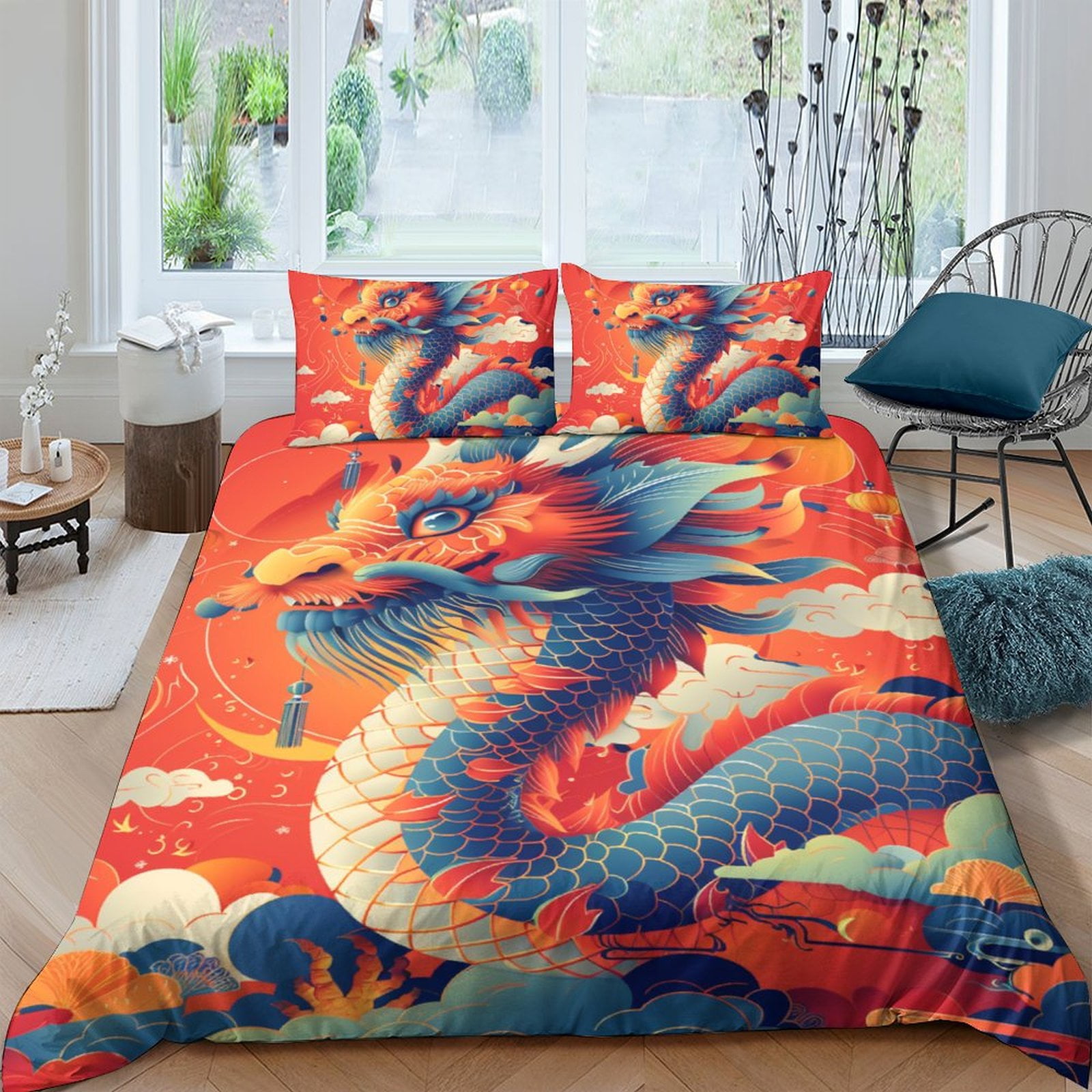 3-Piece Bedding Set Chinese Dragon Head (62) Chinese Dragon Head (62 ...