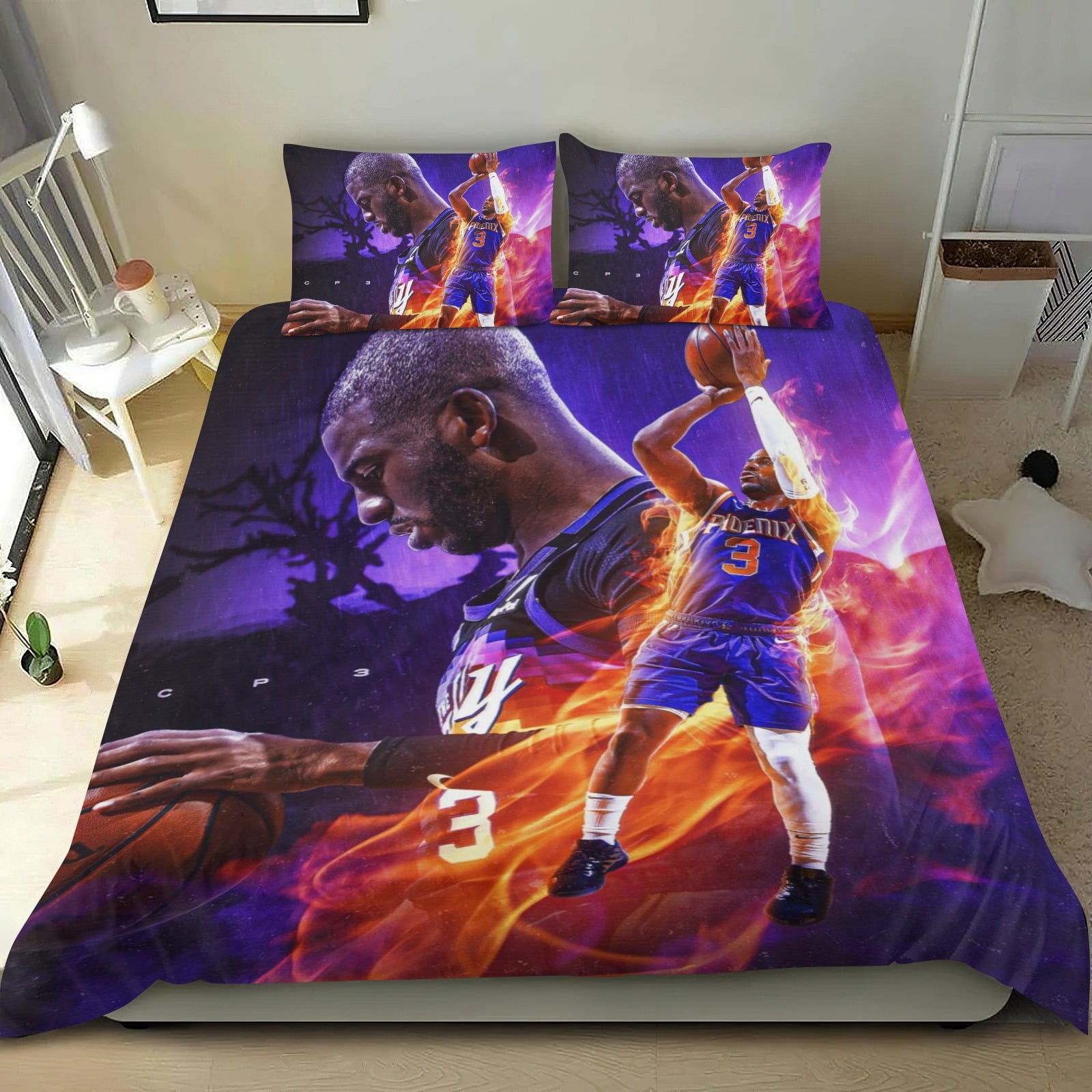 3 Piece Bedding Set For Chris Paul Comforter Set Cute Duvet Cover Sets ...