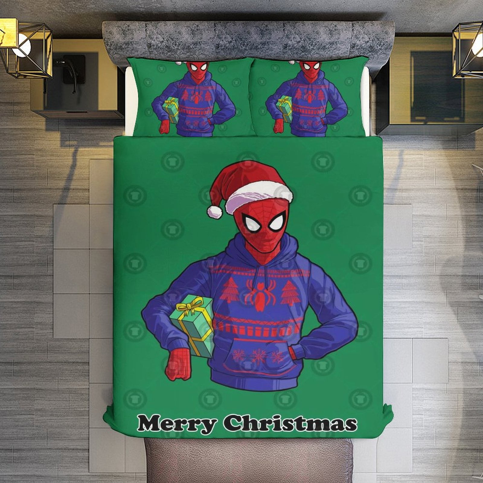 3 Piece Bedding Set,Christmas Spider-Man Venom Inspired Comforter Set ...