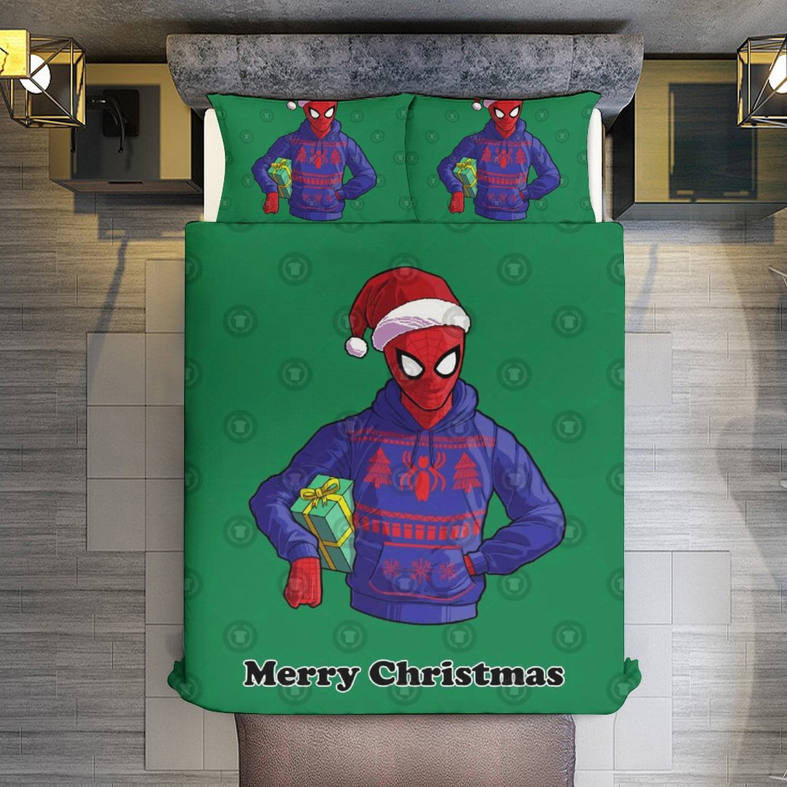 3 Piece Bedding Set,Christmas Spider-Man Venom Inspired Comforter Set ...