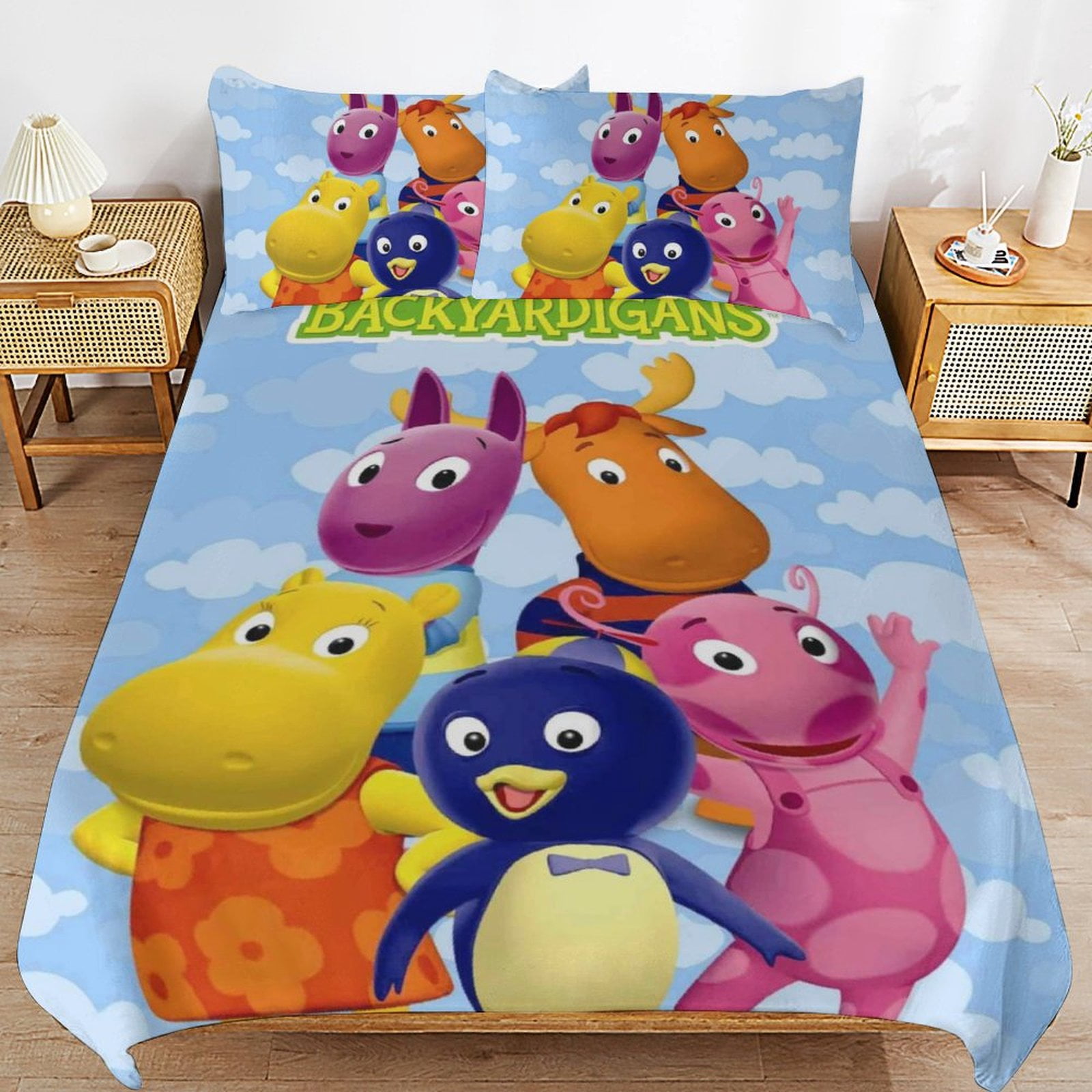 3-Piece Bedding Set Comforter Sets The Backyardigans Bed Duvet Cover ...