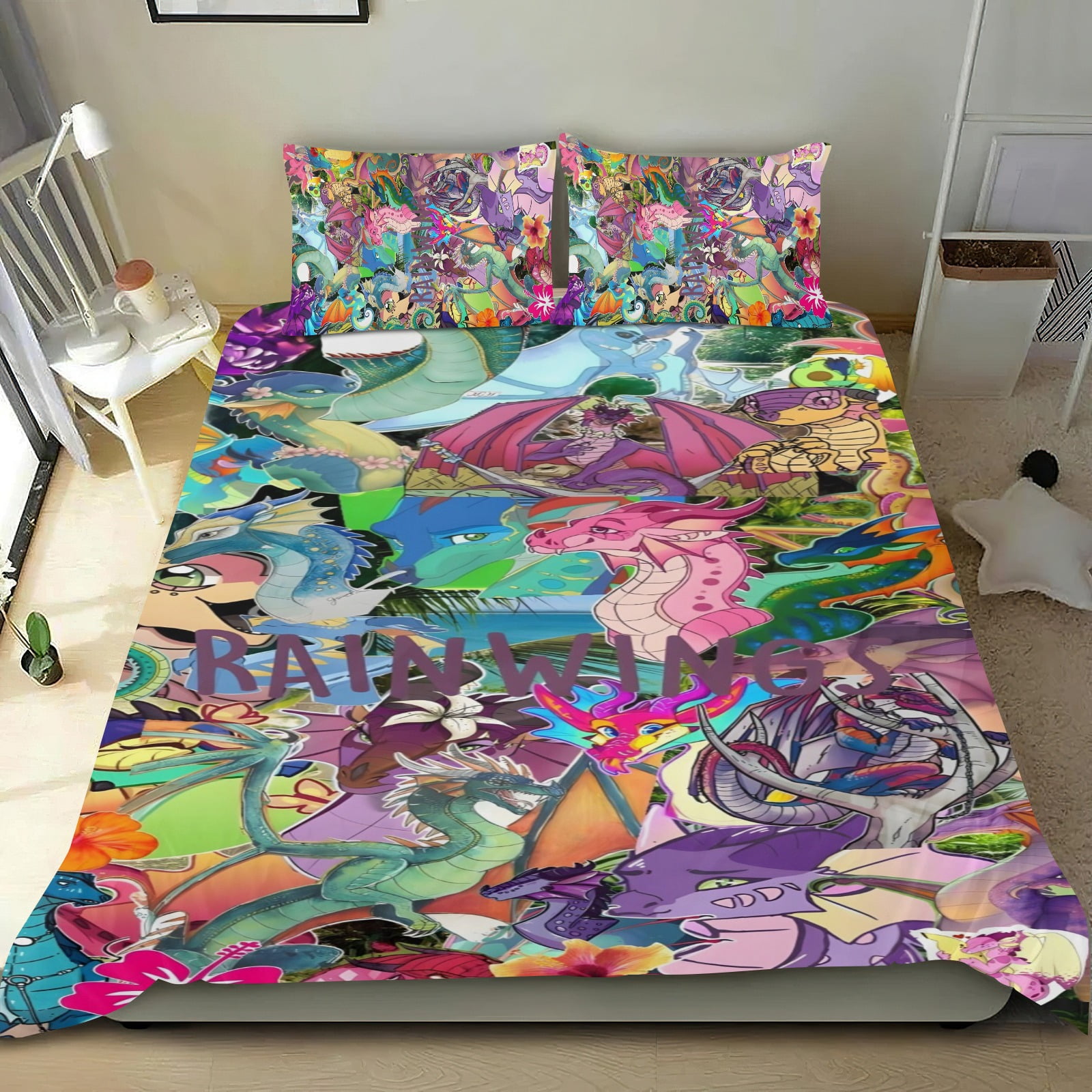 3 Piece Bedding Set For Wings of Fire Comforter Cover Set Duvet Cover ...