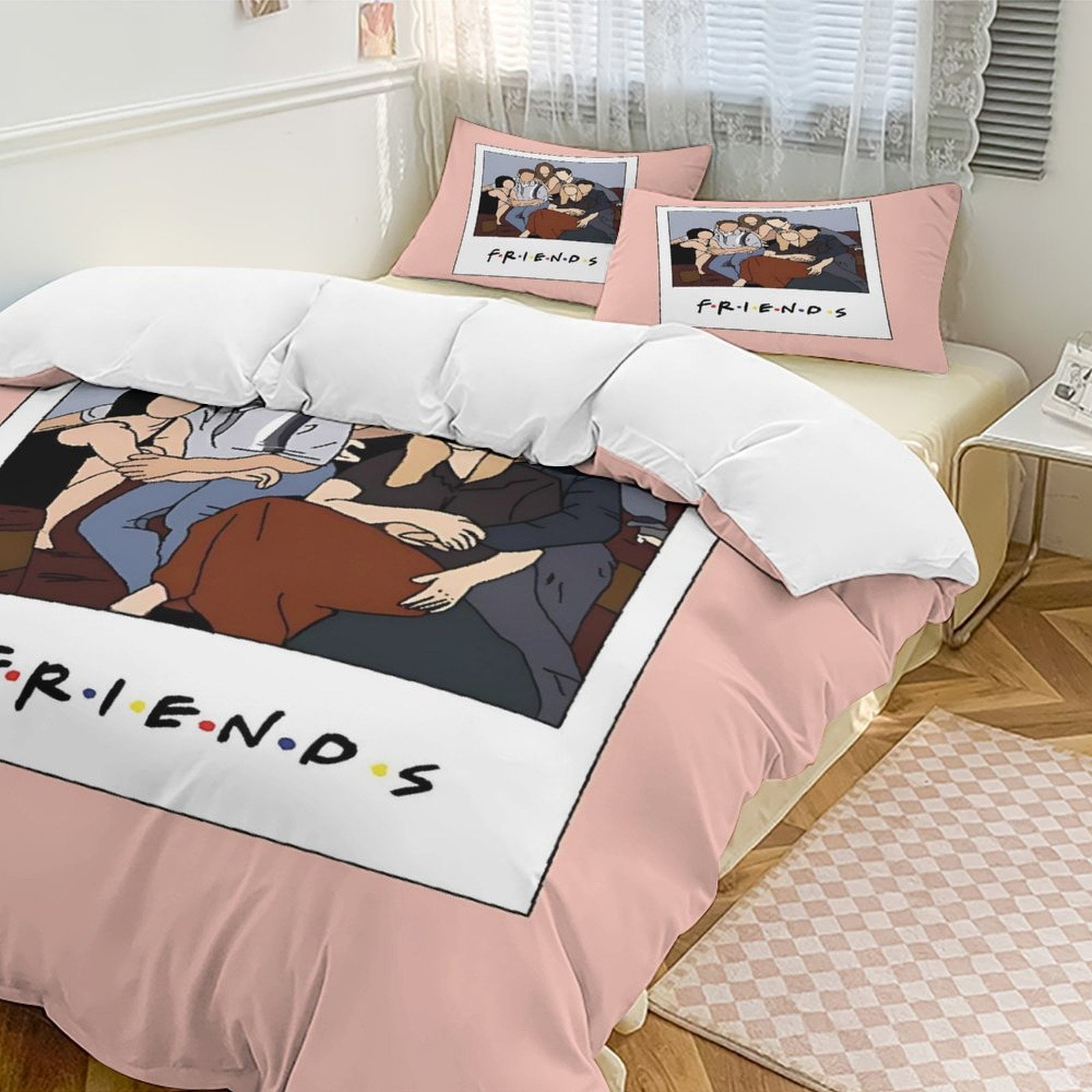 3 Piece Bedding Set Friend TV Show Comforter Cover Set Cute Kids ...
