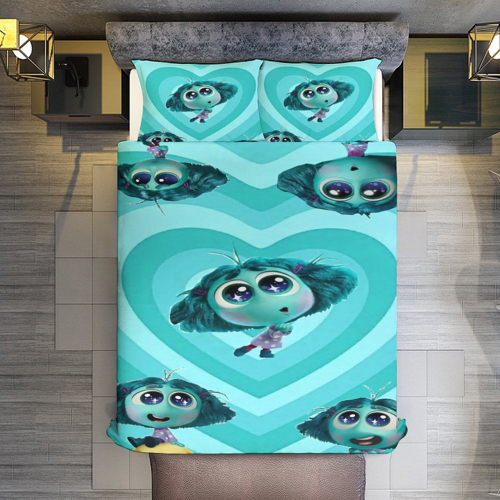 3 Piece Bedding Set,Inside Out EnvyComforter Set for Kids Boys Teen ...