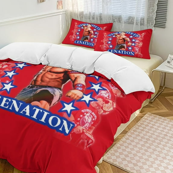 3 Piece Bedding Set John Wre-Stler Cen-a Comforter Cover Set Cute Kids ...