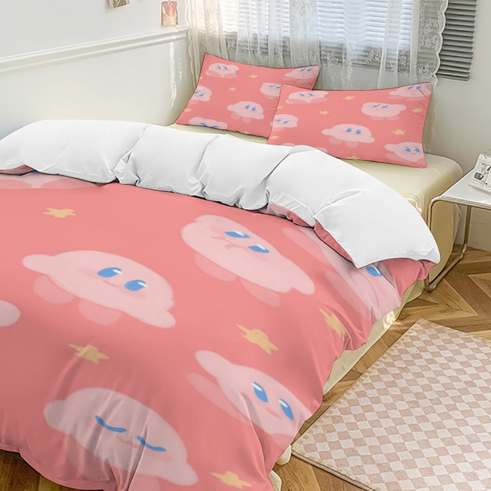 3 Piece Bedding Set Kir-,by0 Comforter Cover Set Cute Kids Bedroom ...