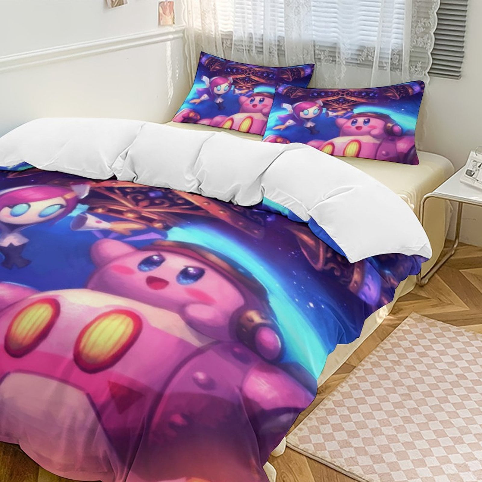 3 Piece Bedding Set Kir-,by0 Comforter Cover Set Cute Kids Bedroom ...