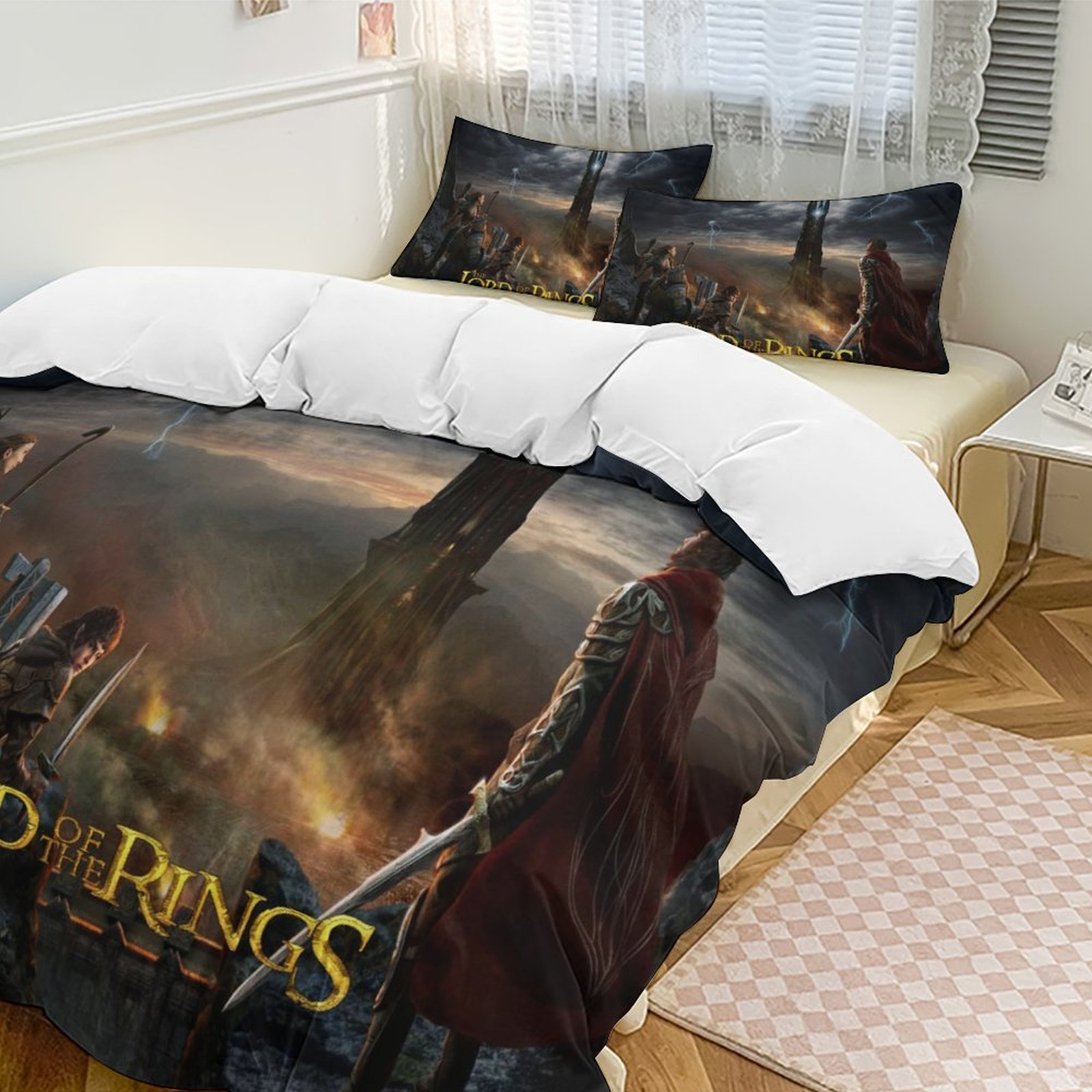 3 Piece Bedding Set Lord of Ring2 Comforter Cover Set Cute Kids Bedroom ...