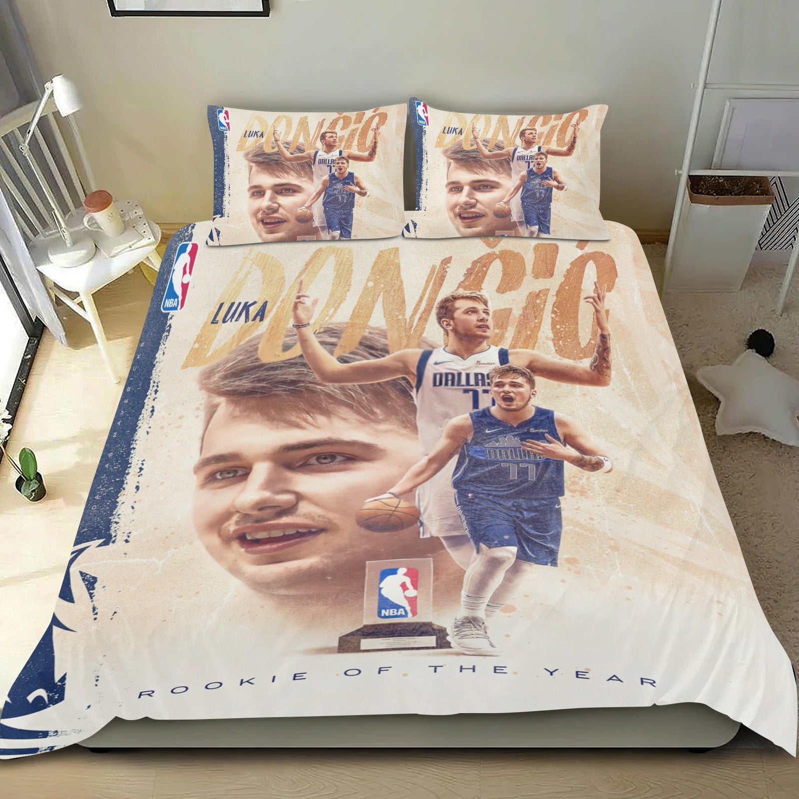 3 Piece Bedding Set For Luka Doncic Comforter Set Cute Duvet Cover Sets ...