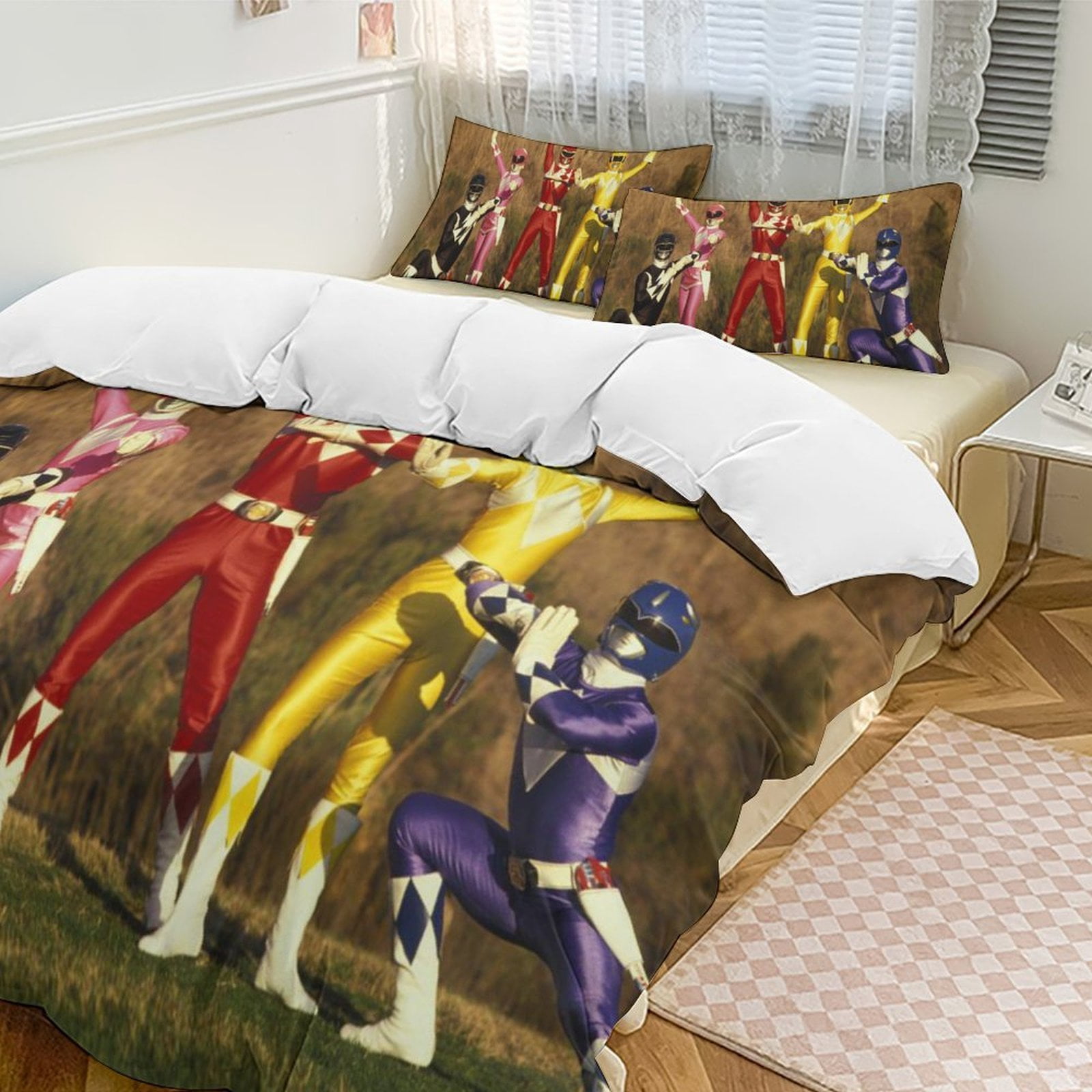 3 Piece Bedding Set Power Team Ran-,Ger2 Comforter Cover Set Cute Kids ...