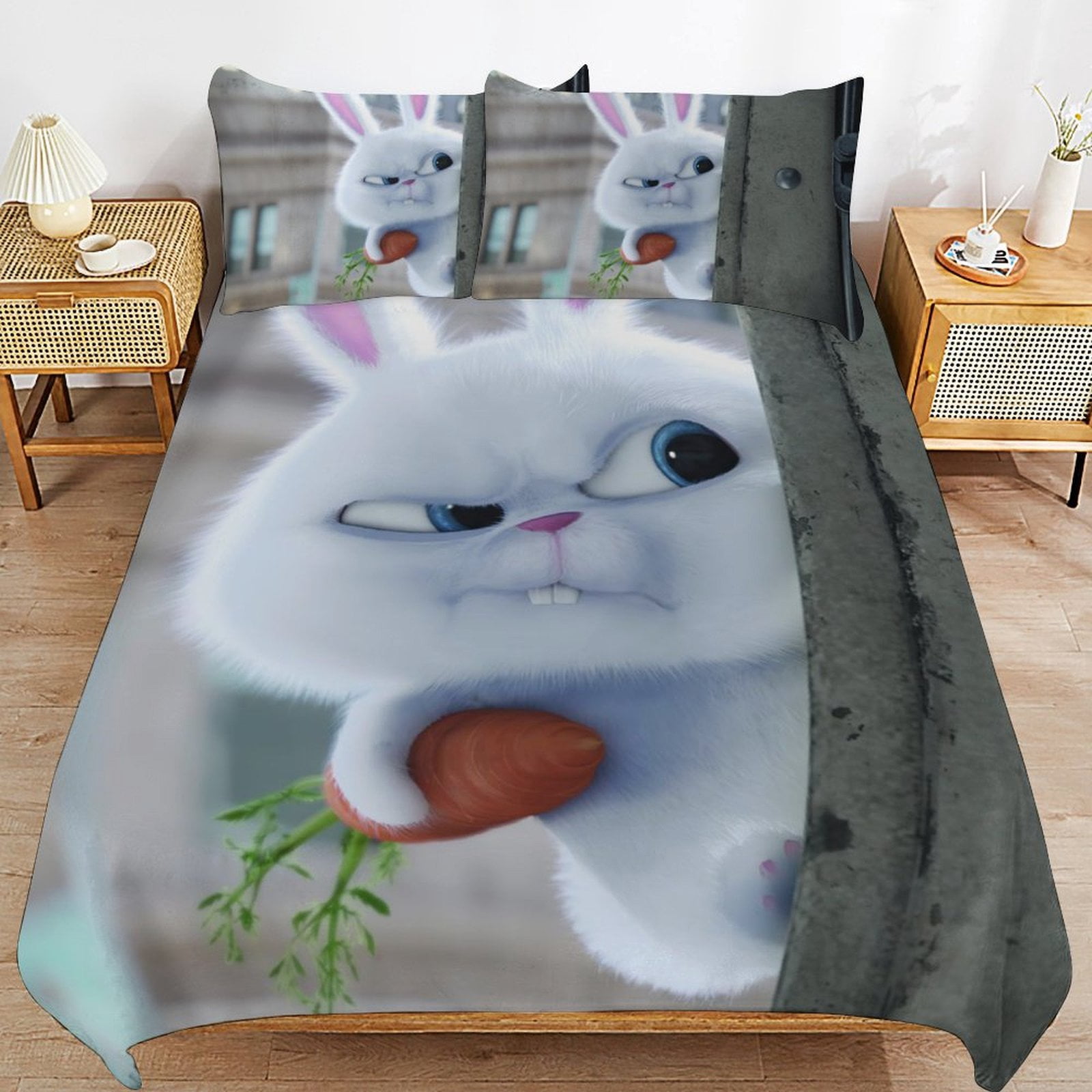 3-Piece Bedding Set,Secret Life of Pets Full Size 1 Duvet Cover Set and ...