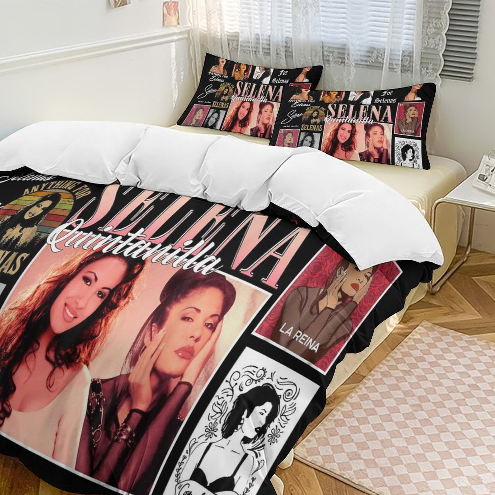 3 Piece Bedding Set Selena Singer Quinta-Nill Comforter Cover Set Cute ...
