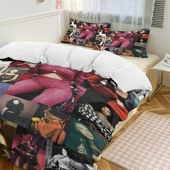 3 Piece Bedding Set Selena Singer Quinta-Nill Comforter Cover Set Cute ...