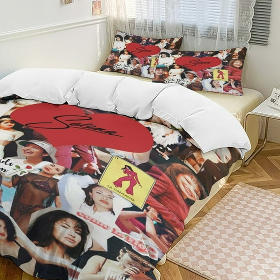 3 Piece Bedding Set Selena Singer Quinta-Nill Comforter Cover Set Cute ...