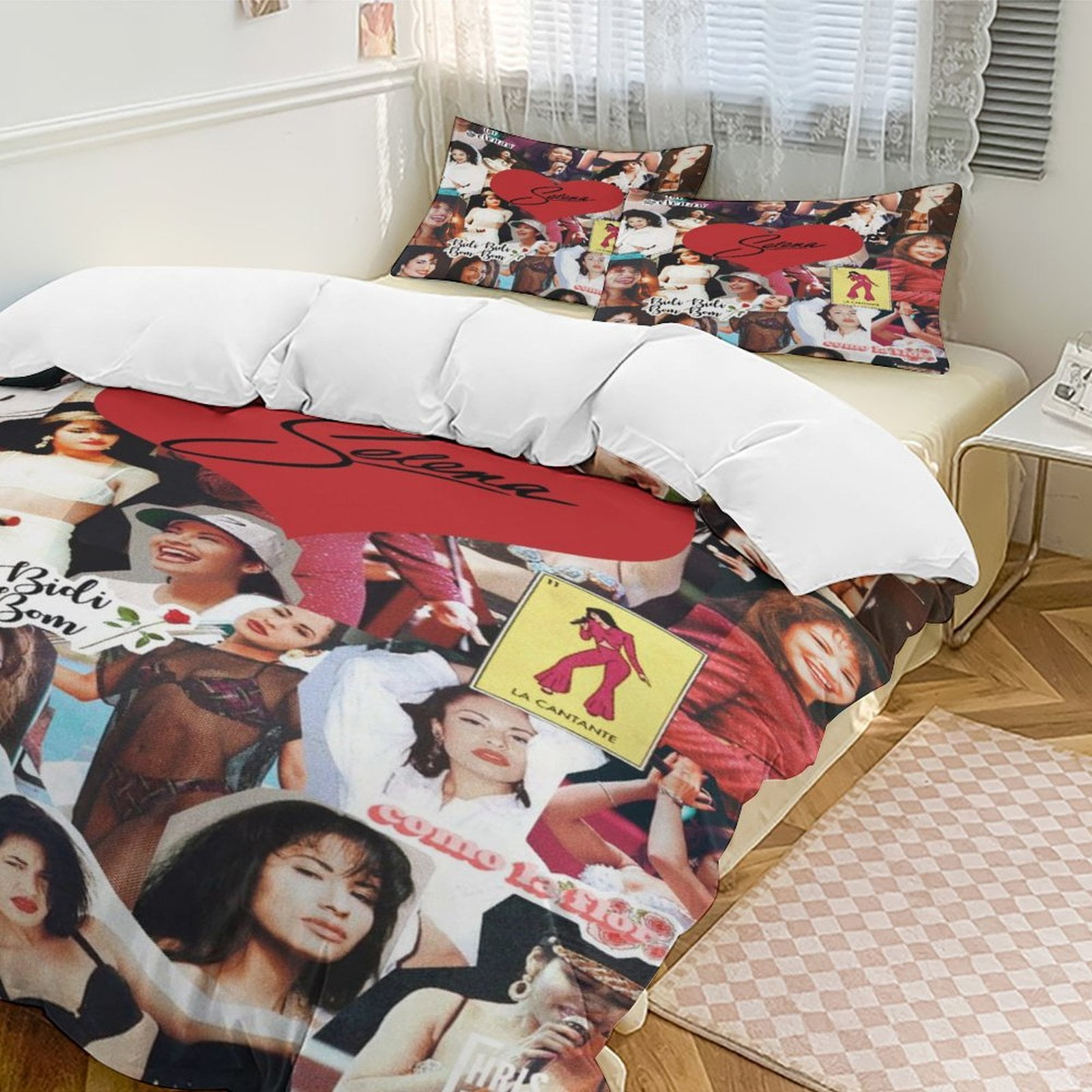 3 Piece Bedding Set Selena Singer Quinta-Nill Comforter Cover Set Cute ...