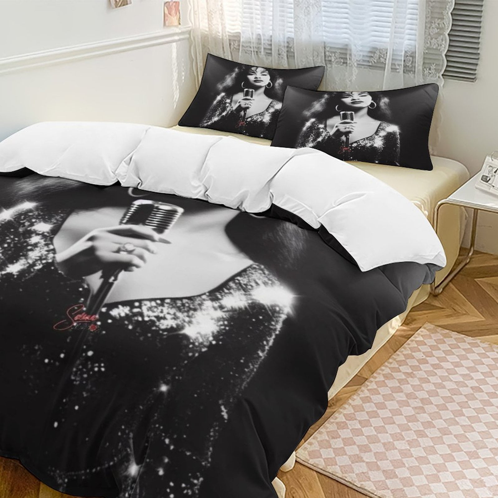 3 Piece Bedding Set Selena Singer Quinta-Nill Comforter Cover Set Cute ...