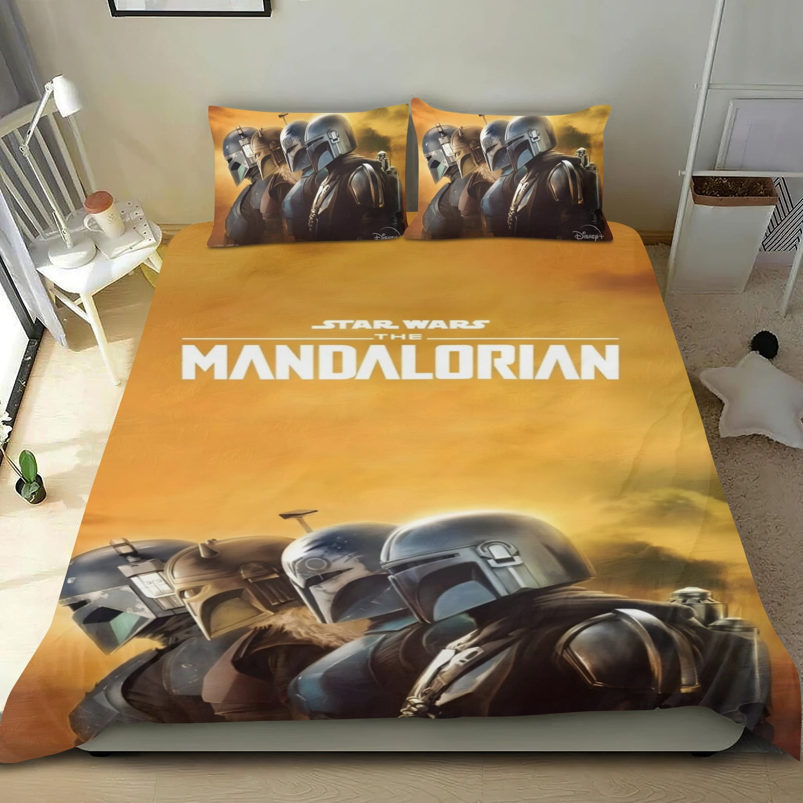 3 Piece Bedding Set Star Wars The Mandalorian Season 3 Comforter Set ...