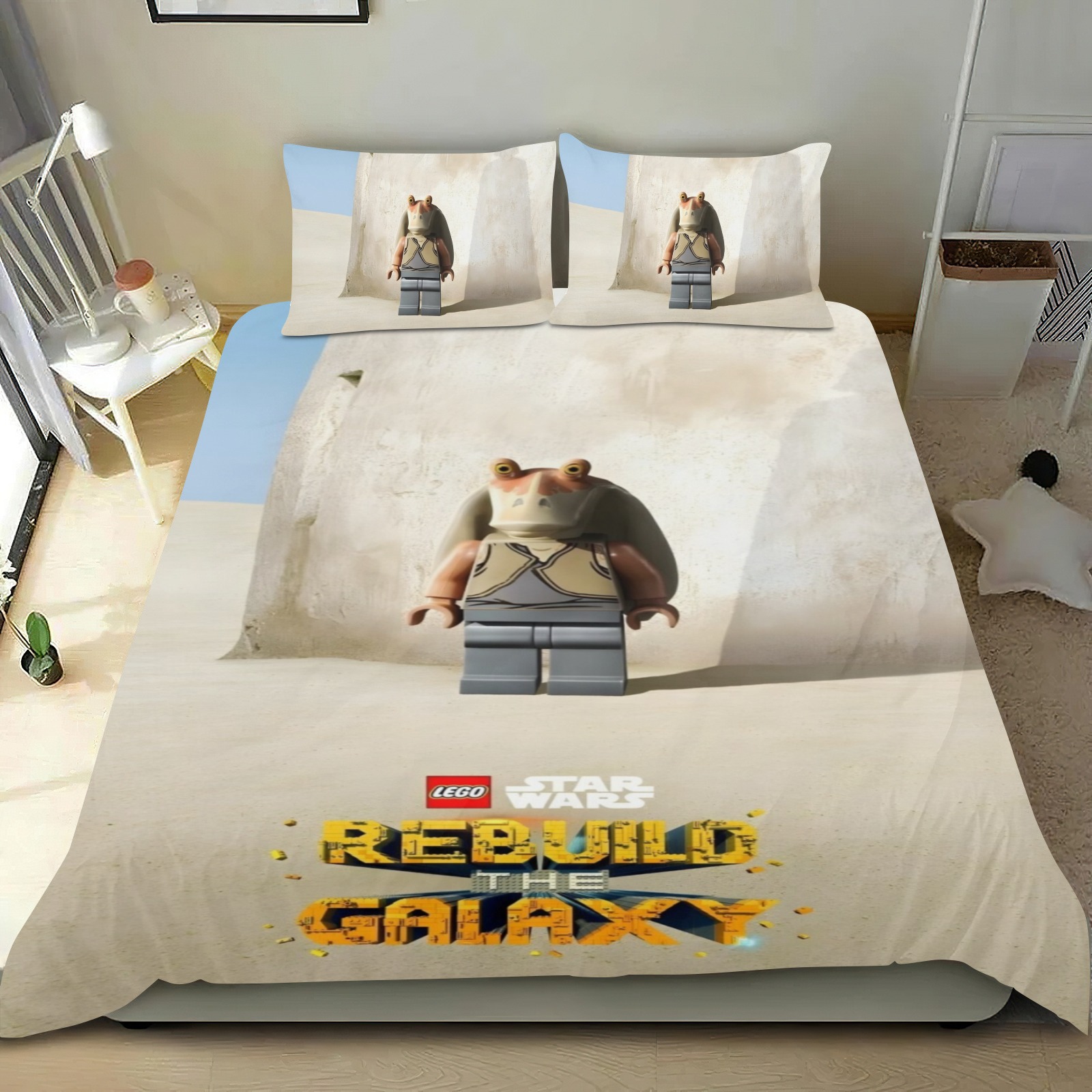 3 Piece Bedding Set Star Wars Rebuild The Galaxy Comforter Set Cute ...