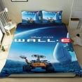 3 Piece Bedding Set WALL-E Comforter Set Cute Duvet Cover Sets Super ...